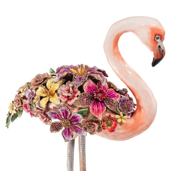 JAY STRONGWATER Floral Flamingo