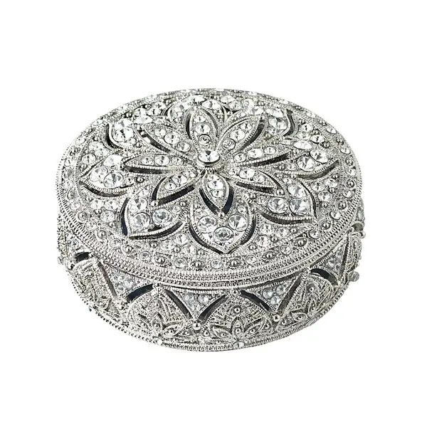 OLIVIA RIEGEL Windsor Round Box - Silver