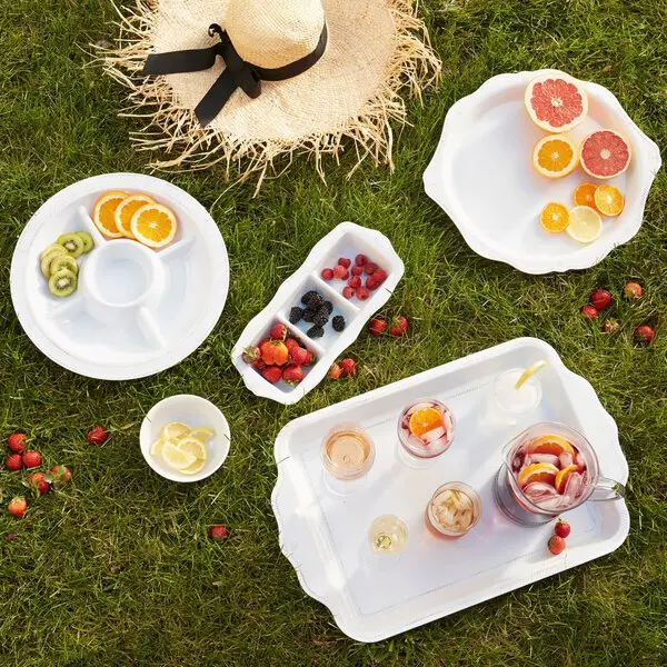 JULISKA Berry & Thread Melamine Triple Section Server
