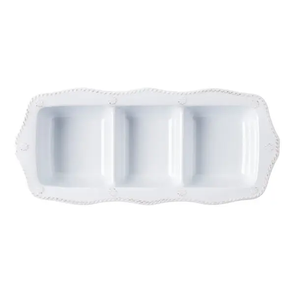 JULISKA Berry & Thread Melamine Triple Section Server