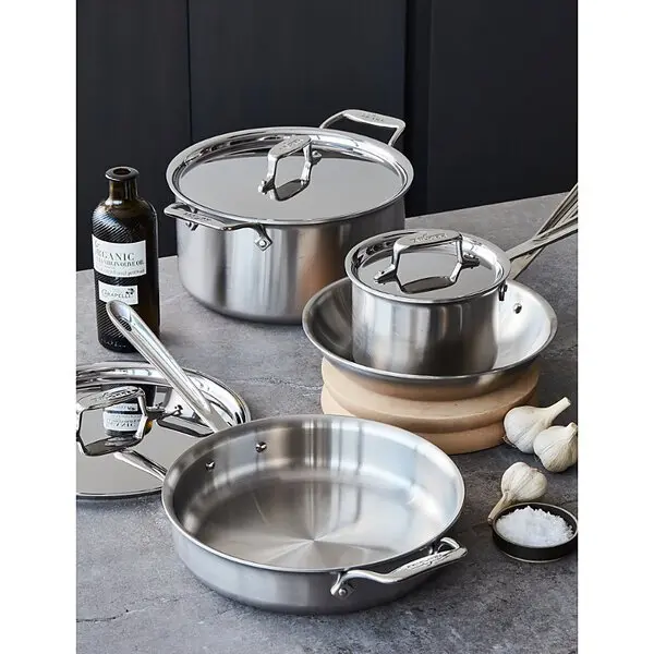 ALL-CLAD D5 Stainless Brushed 7-piece Cookware Set Exclusive - No Color