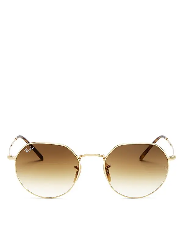 Ray-ban Geometric Sunglasses - Gold/brown Gradient