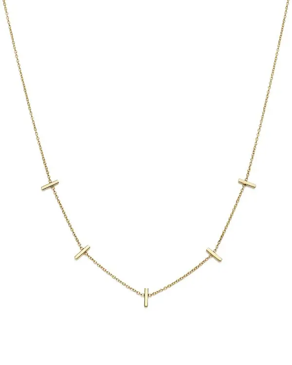 Zoe Chicco 14k Yellow Bar Necklace - Gold