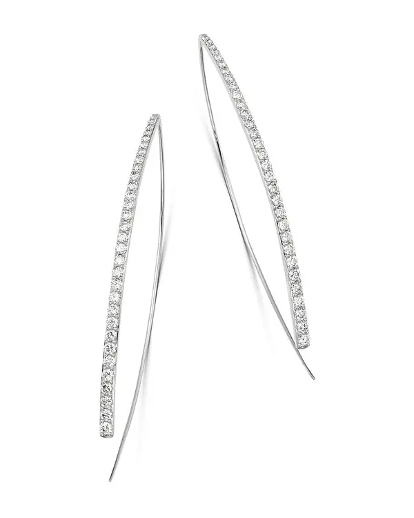 Bloomingdale'S Diamond Threader Earrings, 1.50 Tcw - White