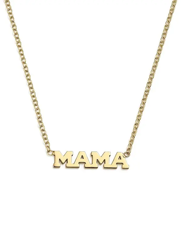 Zoe Chicco 14k Yellow Mama Necklace - Gold