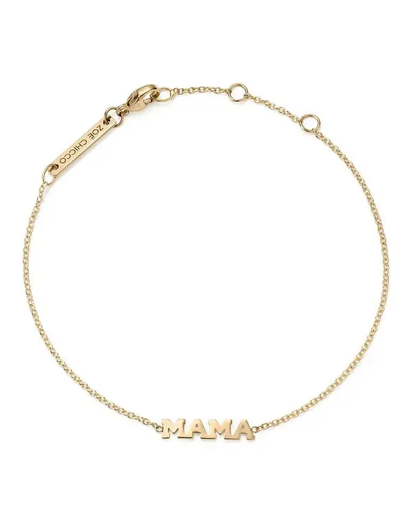 Zoe Chicco 14k Yellow Mama Bracelet - Gold