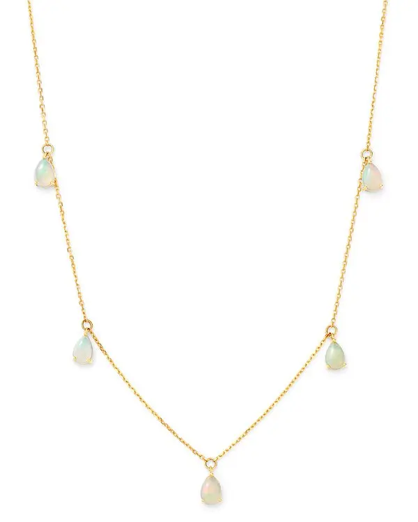 Bloomingdale'S Opal Droplet Necklace - White/gold