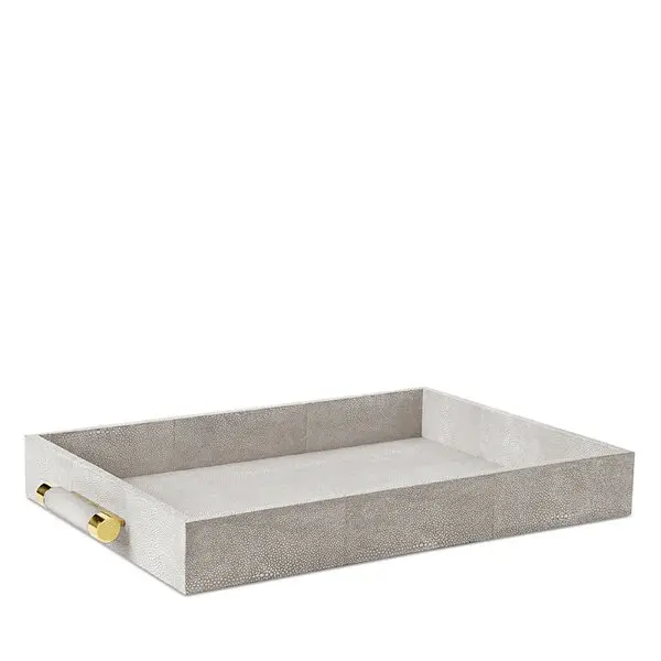 Aerin Classic Shagreen Serving Tray - Dove