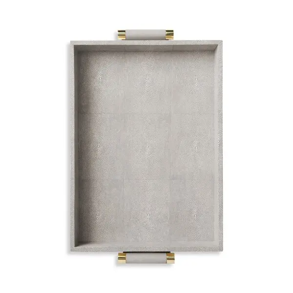 Aerin Classic Shagreen Serving Tray - Dove
