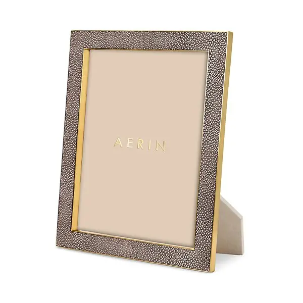 Aerin Classic Shagreen Frame, 8 X 10 - Chocolate