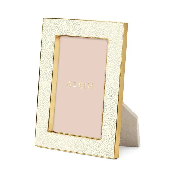 Aerin Classic Shagreen Frame, 4 X 6 - Cream
