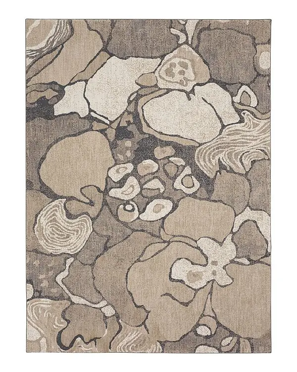 STACY GARCIA Rendition Crescendo Area Rug, 5'3 X 7'10 - Ivory