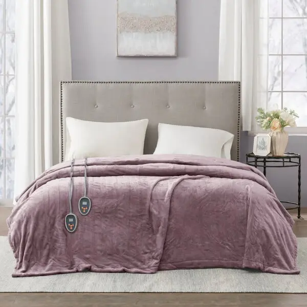 BEAUTYREST Plush Heated Blanket, Queen
