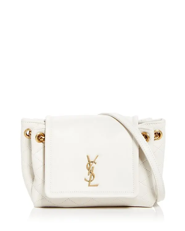 Saint Laurent Nolita Shoulder Bag - Crema Soft Lambskin/gold