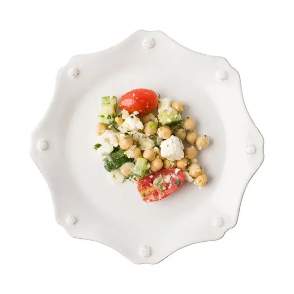 JULISKA Berry & Thread Scallop Dessert/salad Plate - Whitewash
