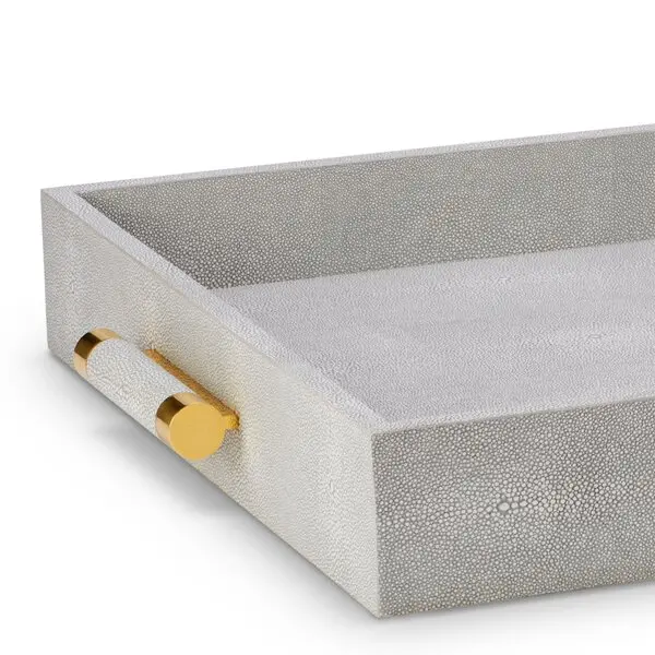 Aerin Classic Shagreen Butler Tray - Dove