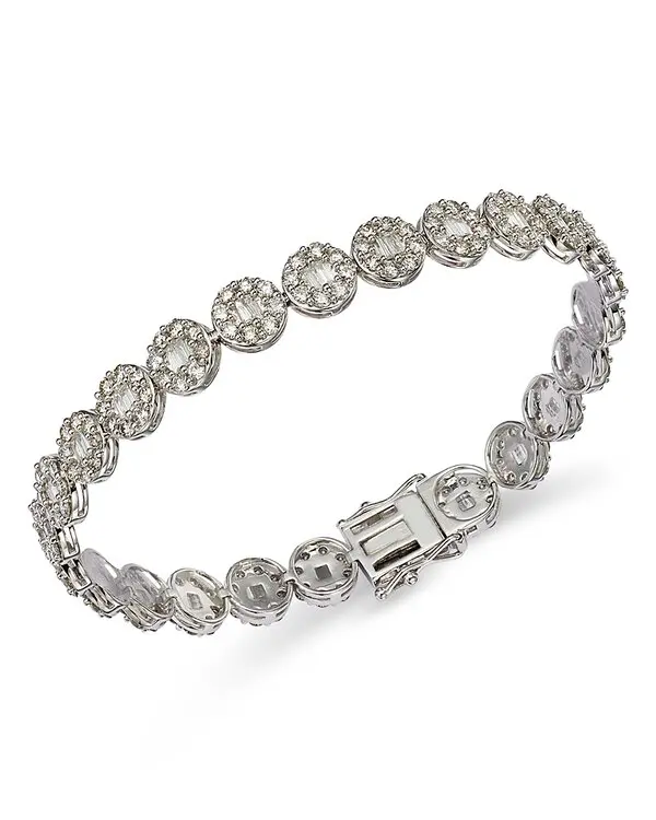 Bloomingdale'S Diamond Link Bracelet 5.0 Tcw In 14k Gold - White