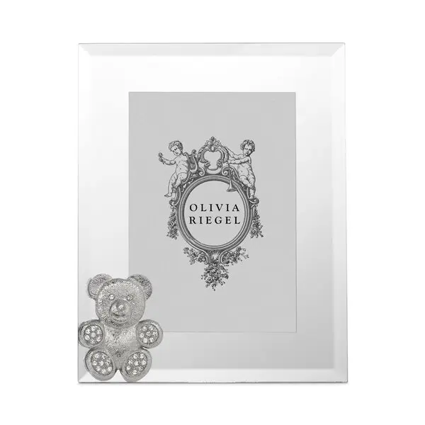 OLIVIA RIEGEL Teddy Bear 5 X 7 Picture Frame - Silver