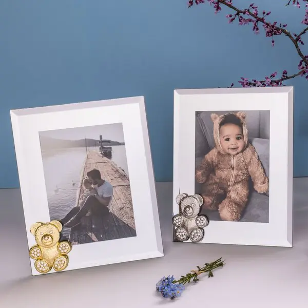OLIVIA RIEGEL Teddy Bear 5 X 7 Picture Frame - Silver