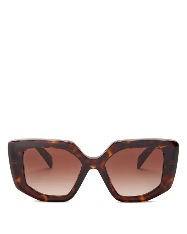Prada Symbole Geometric Sunglasses - Tortoise