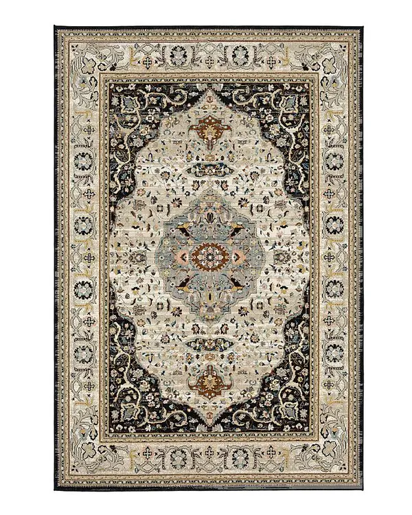 KARASTAN Zephyr Chronos Area Rug, 5'3 X 7'10 - Black