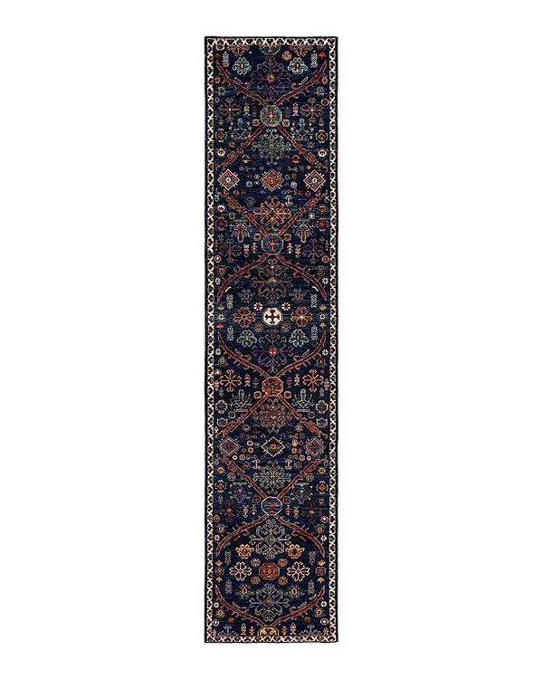 Bloomingdale'S Serapi M1982 Runner Area Rug, 2'7 X 11'8 - Blue