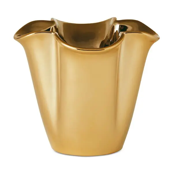 Aerin Gilded Clover Small Vase - Gold
