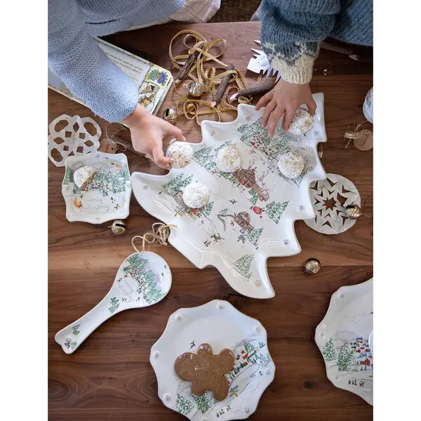 JULISKA Berry & Thread North Pole Dessert/salad Plate Assorted Set/4