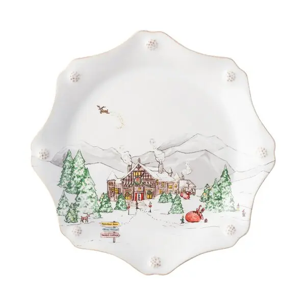 JULISKA Berry & Thread North Pole Dessert/salad Plate Assorted Set/4