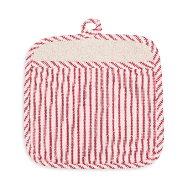 KAF HOME Striped Pot Holder - Red