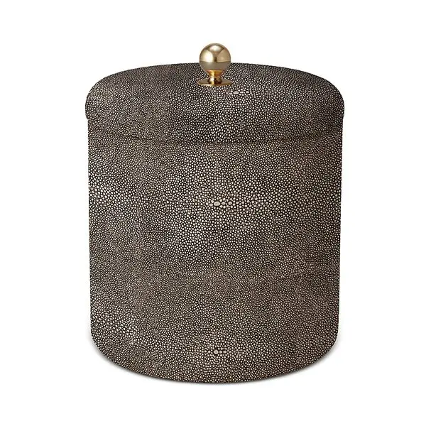 Aerin Shagreen Lidded Ice Bucket - Chocolate