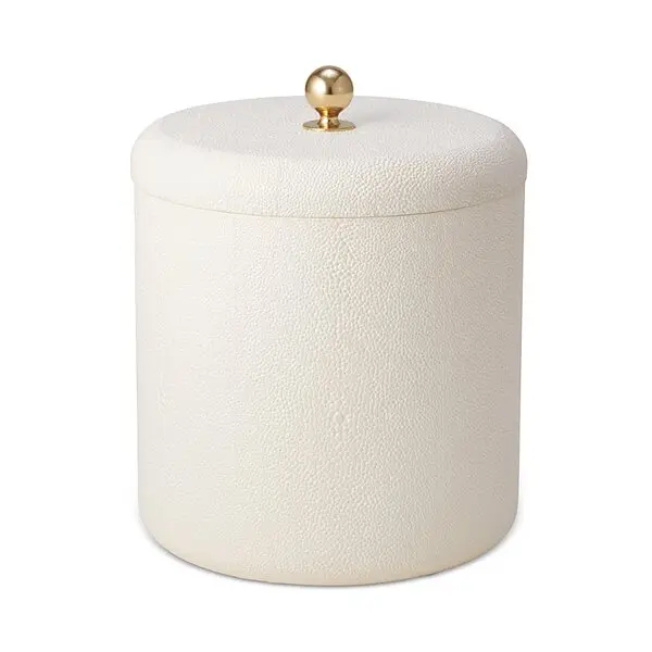 Aerin Shagreen Lidded Ice Bucket - Cream