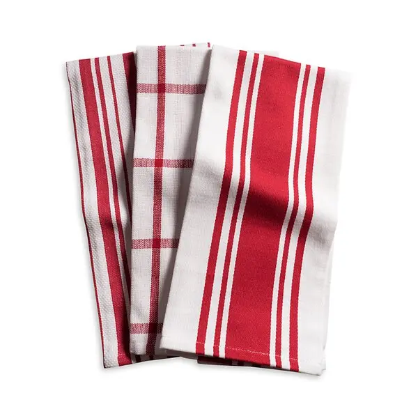 KAF HOME 3-piece Kitchen Towel Set - Cherry