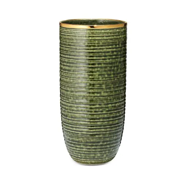 Aerin Calinda Tall Vase - Forest Green