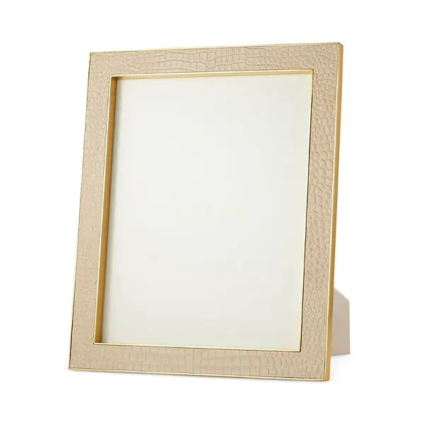 Aerin Classic Croc Leather Frame, 8 X 10
