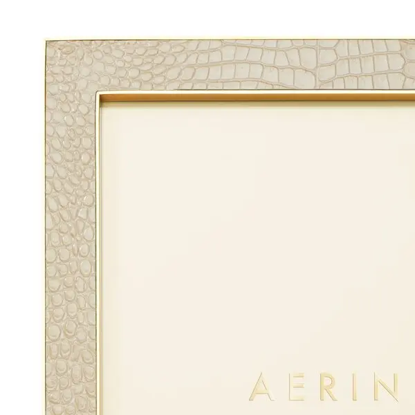 Aerin Classic Croc Leather Frame, 8 X 10