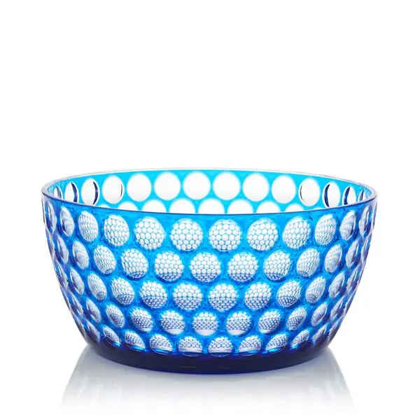 MARIO LUCA GIUSTI Acrylic Lente Salad Bowl - Blue
