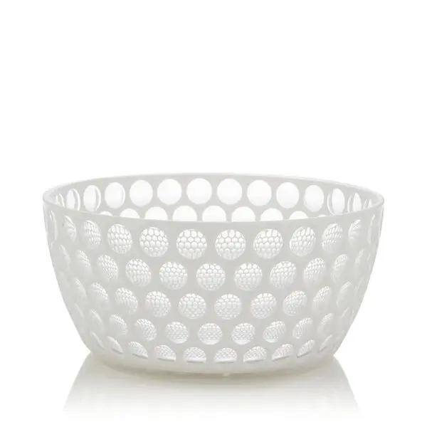 MARIO LUCA GIUSTI Acrylic Lente Salad Bowl - White
