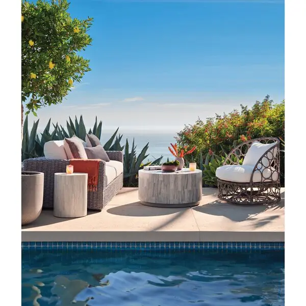 BERNHARDT Bali Swivel Outdoor Chair