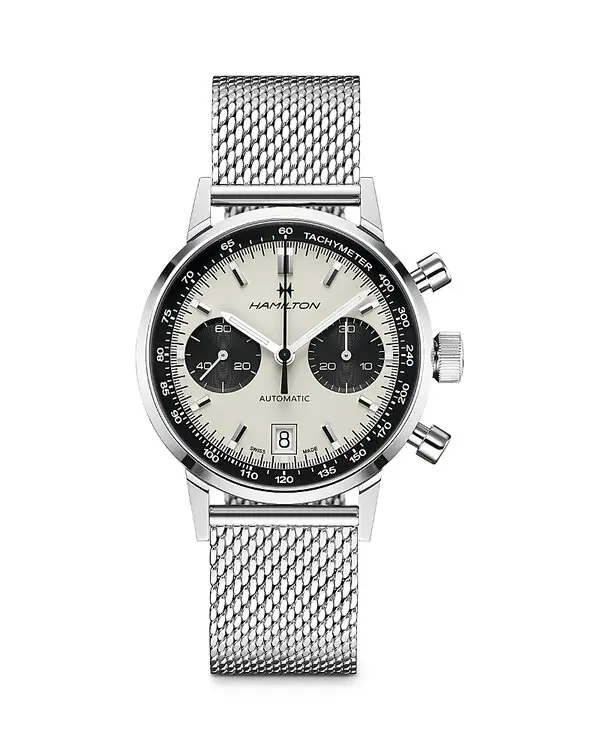 Hamilton Intra-matic American Classic Chronograph, 40mm - White/silver