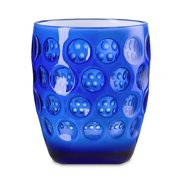 MARIO LUCA GIUSTI Acrylic Lente Acrylic Tumbler, Set Of 6 - Blu/wht