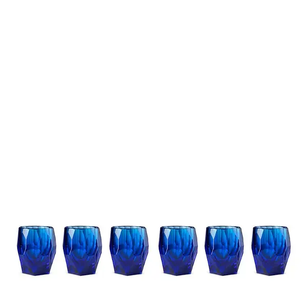MARIO LUCA GIUSTI Acrylic Milly Large Acrylic Tumbler, Set Of 6 - Blue