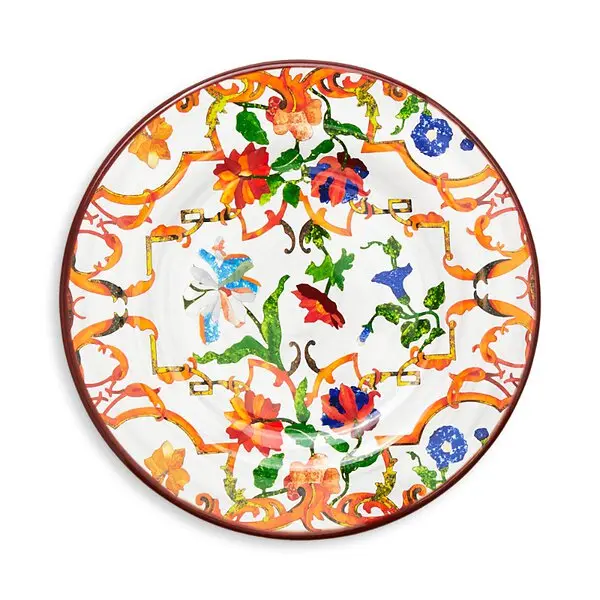 MARIO LUCA GIUSTI Acrylic Melamine Pancale Salad/dessert Plate - White