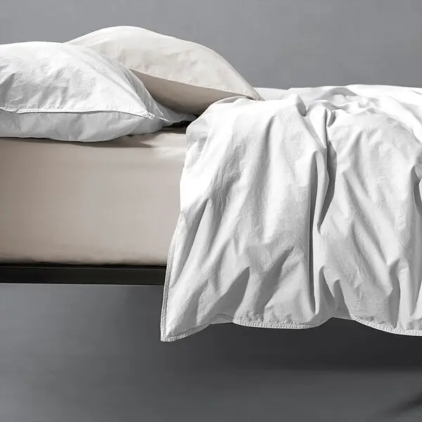 SOCIETY LIMONTA Nite Cotton Duvet Cover, King - Bianco