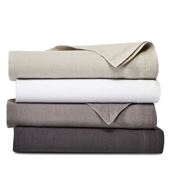 SOCIETY LIMONTA Rem Linen Flat Sheet, King/queen - Antracite