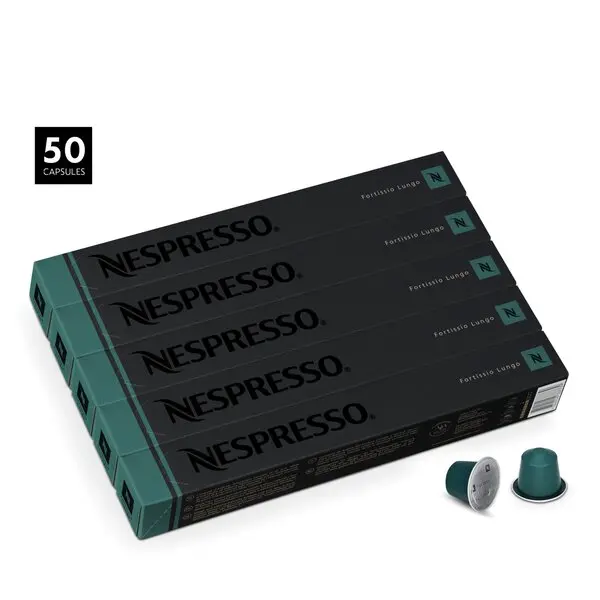 NESPRESSO Fortissio Lungo Capsules, 50 Count