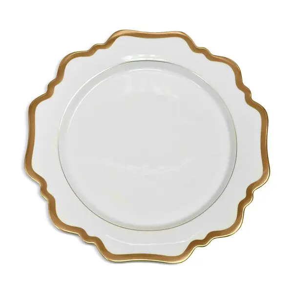 ANNA WEATHERLEY Antique White With Gold Dinner Plate - White/gold