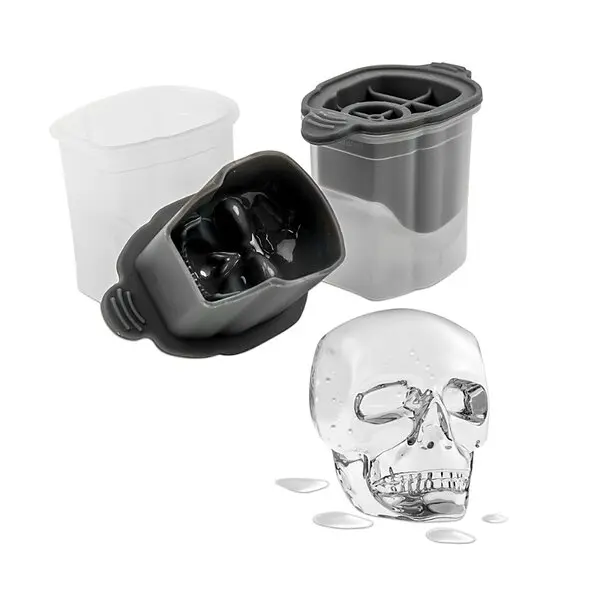 TOVOLO Skull Ice Mold, Set Of 2 - No Color