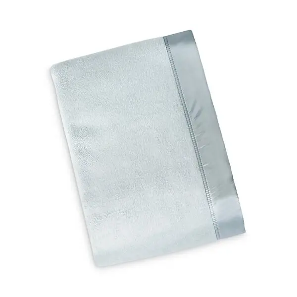 MELANGE COLLECTION Home Plaza Silk Blanket, Full/queen - Blue