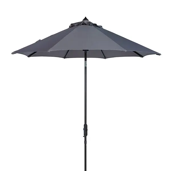 SAFAVIEH Ortega 9 Ft Crank Umbrella - Gray